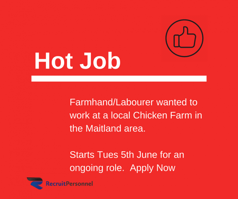 Job Vacancy: Farmhand / Labourer wanted for an Ongoing Role in the ...